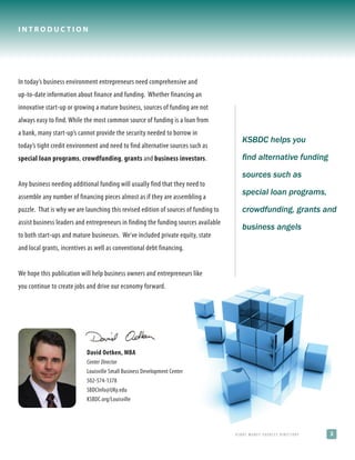 KSBDC Louisville Funding Sources for Business | PDF