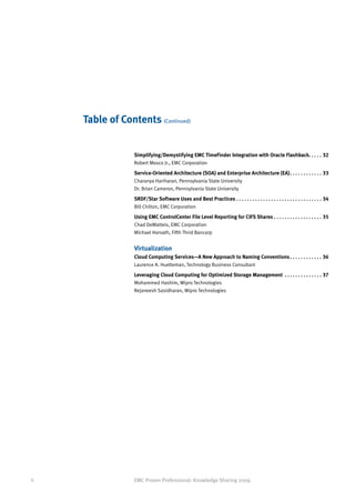 EMC Proven Professional Knowledge Sharing 2009 Book of Abstracts | PDF