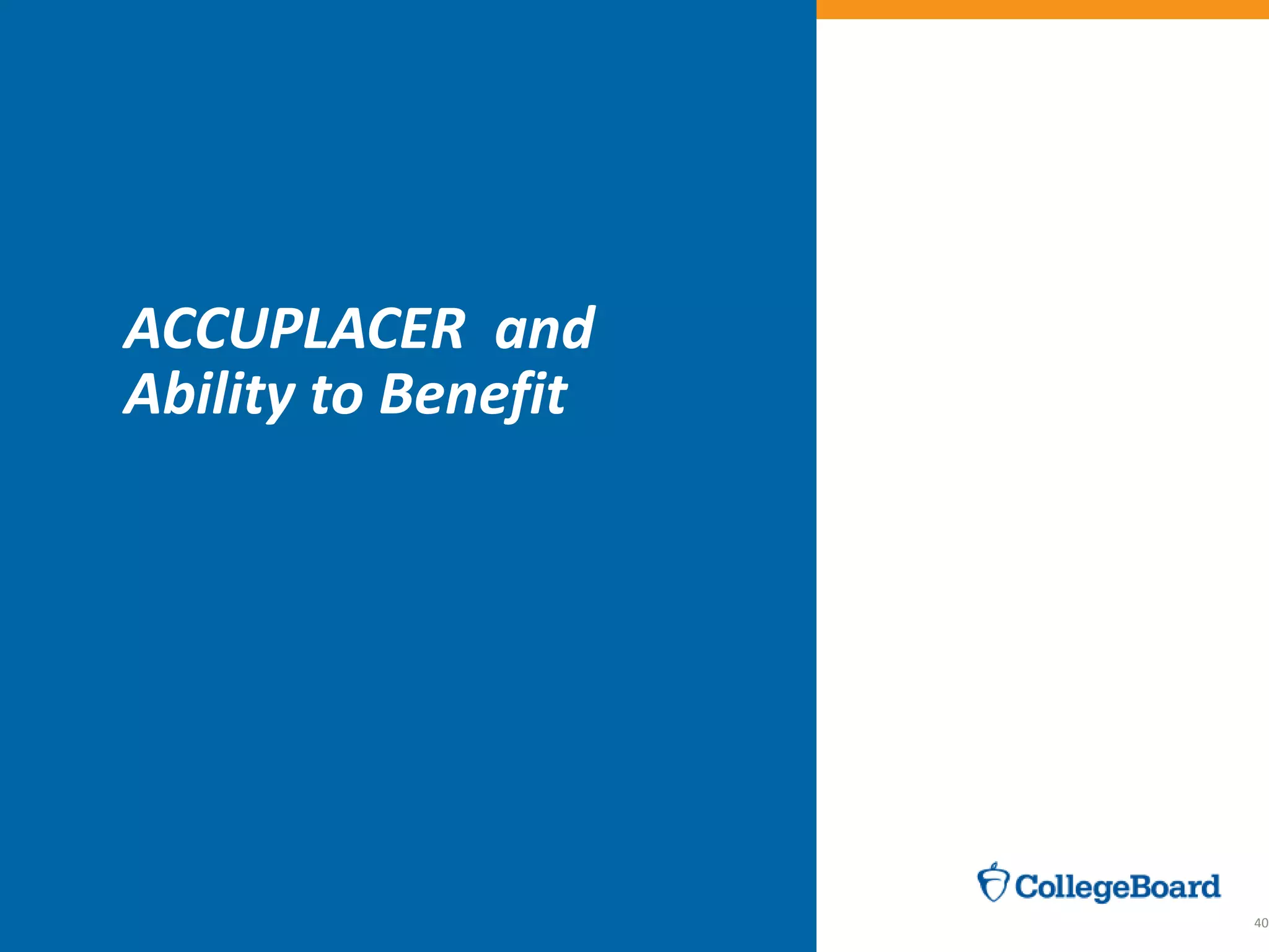 Accuplacer Overview | PDF