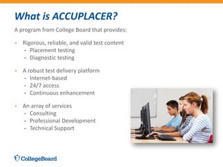 Accuplacer Overview | PDF