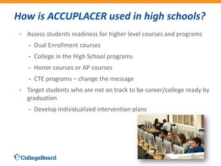 Accuplacer Overview | PDF