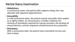 Confusional States | PPTX