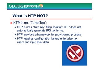 KScope14 Configuring Hyperion Tax | PPT