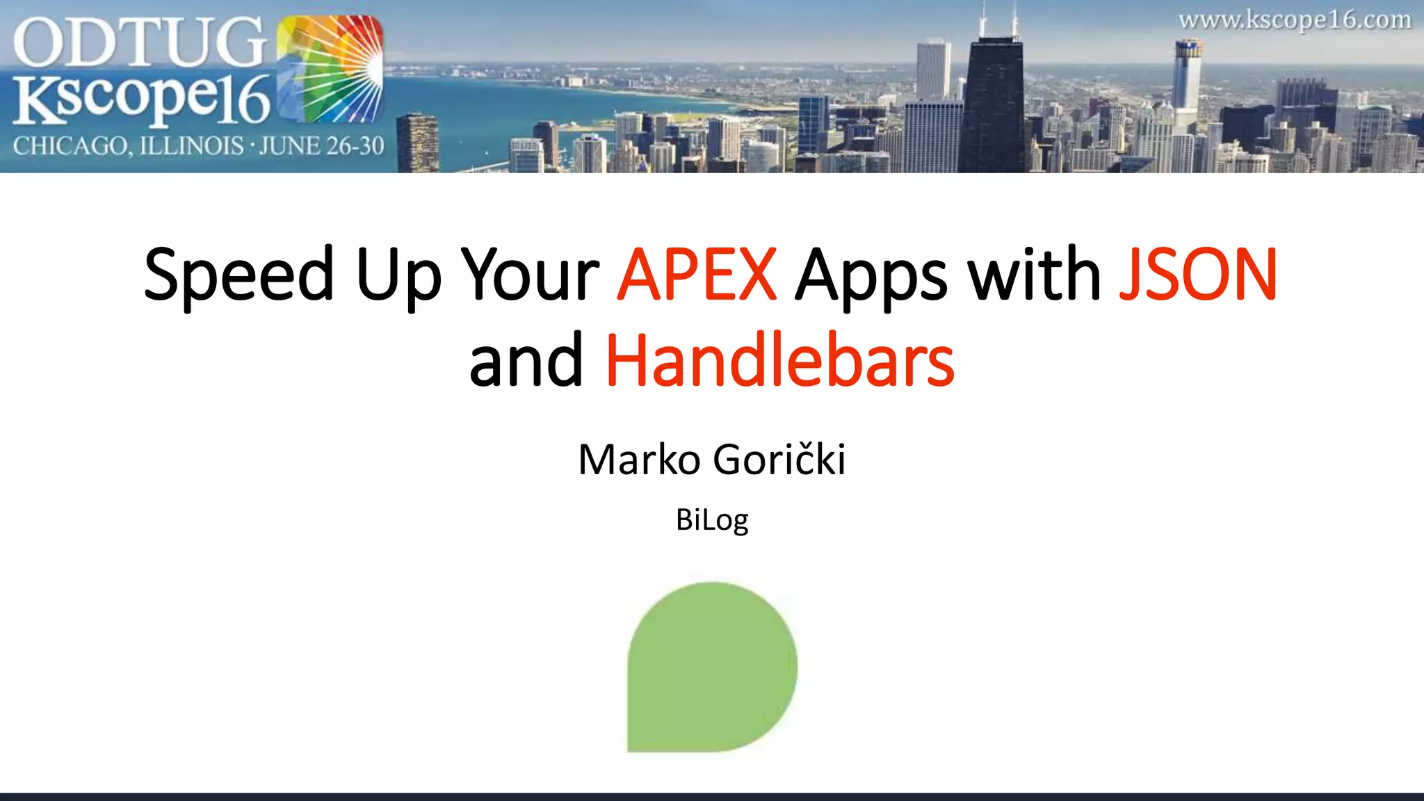Speed Up Your APEX Apps with JSON and Handlebars | PPSX | Web Development | Internet