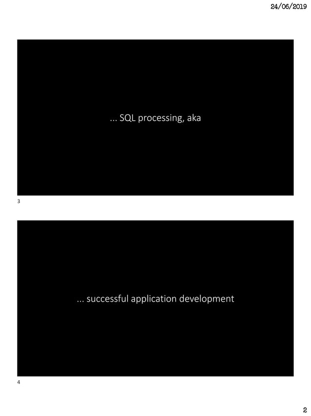 Kscope19 - Understanding the basics of SQL processing | PDF