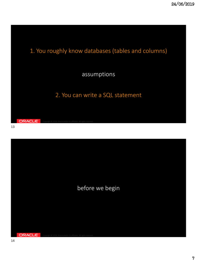 Kscope19 - Understanding the basics of SQL processing | PDF Kscope19 - Understanding the basics of SQL processing | PDF
