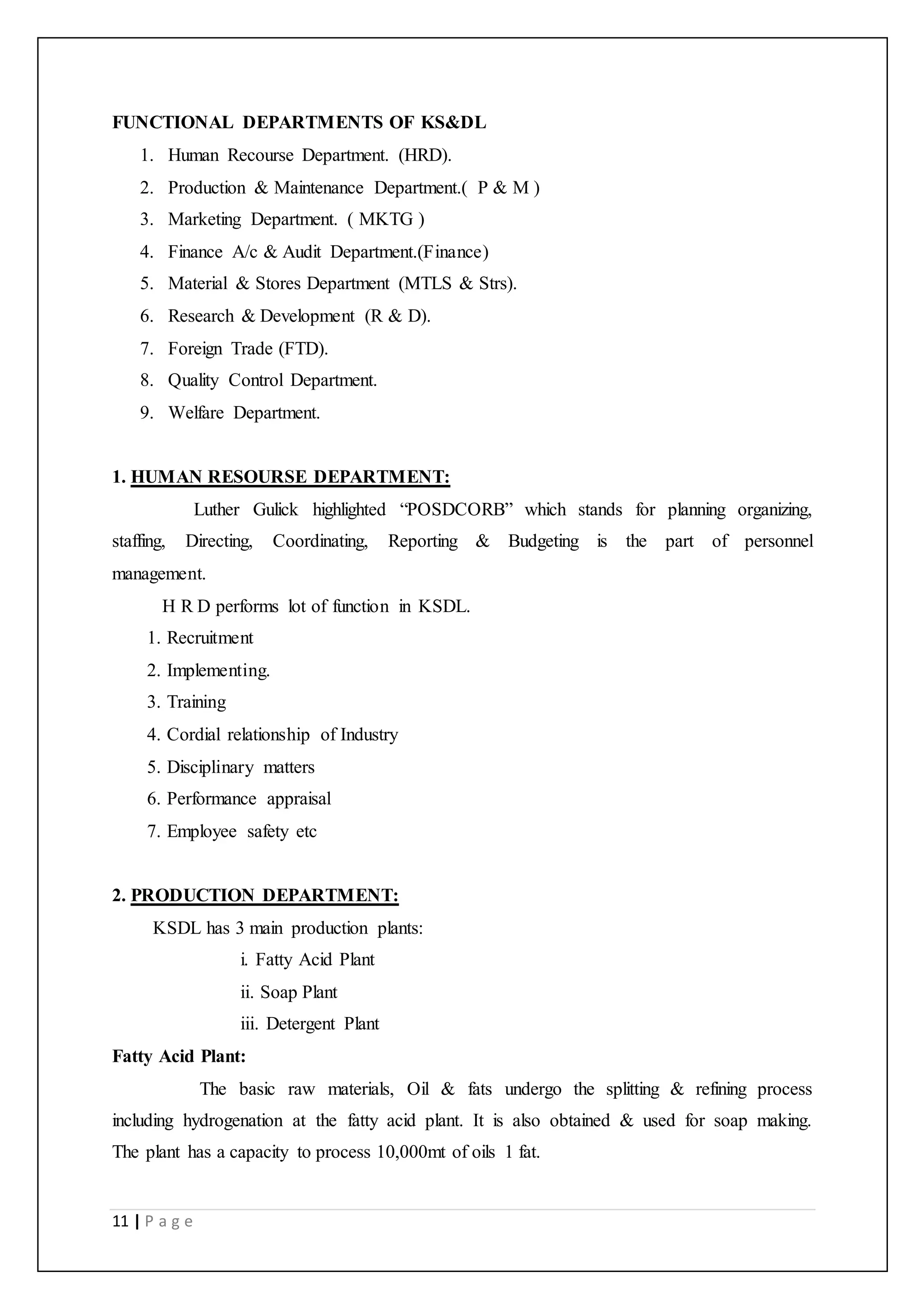 STUDY ON MYSORE SANDAL SOAP ( KSDL) | DOCX