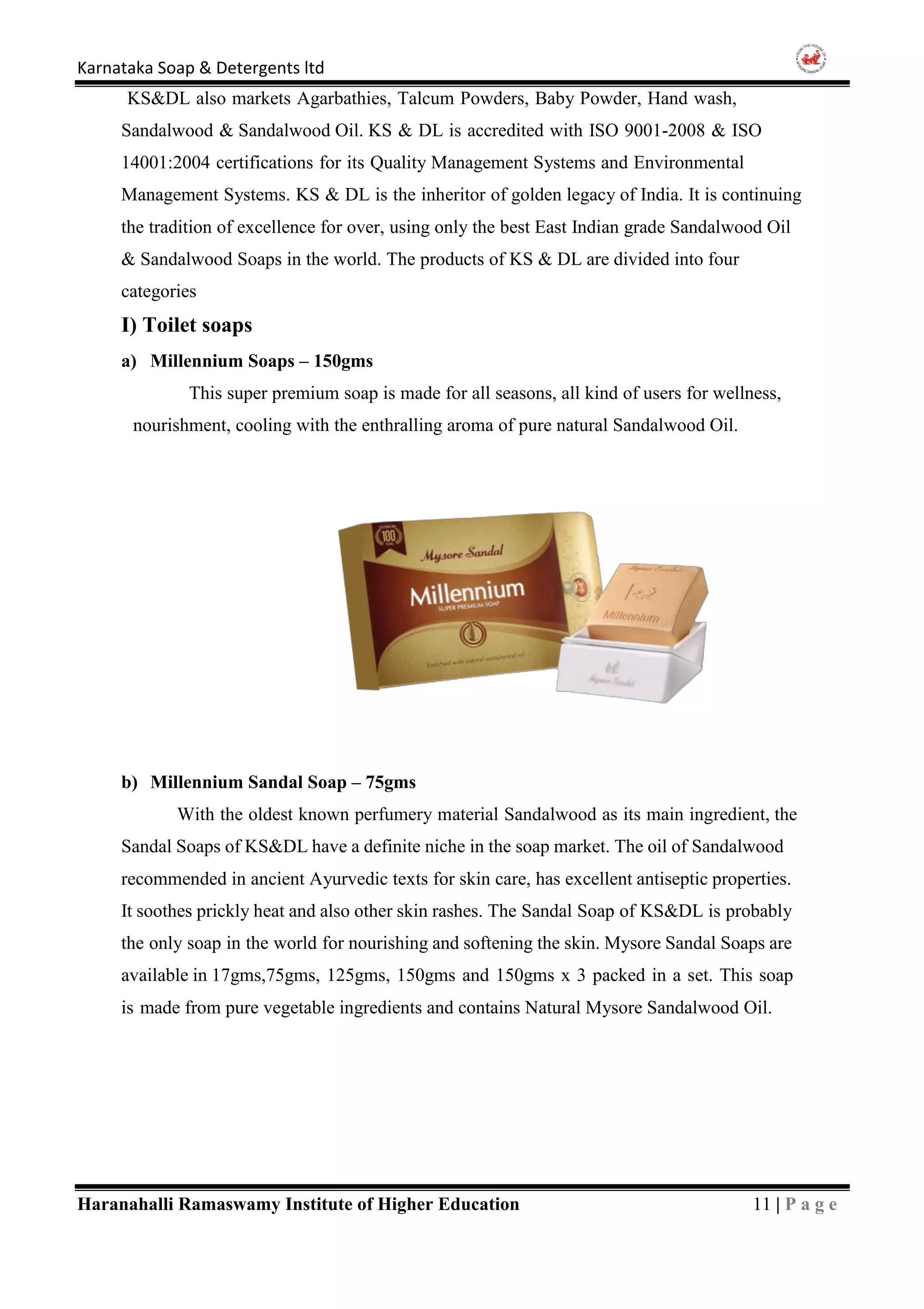 Karnataka Soap And Detergents Ltd (Mysore sandal) 2018 | PDF