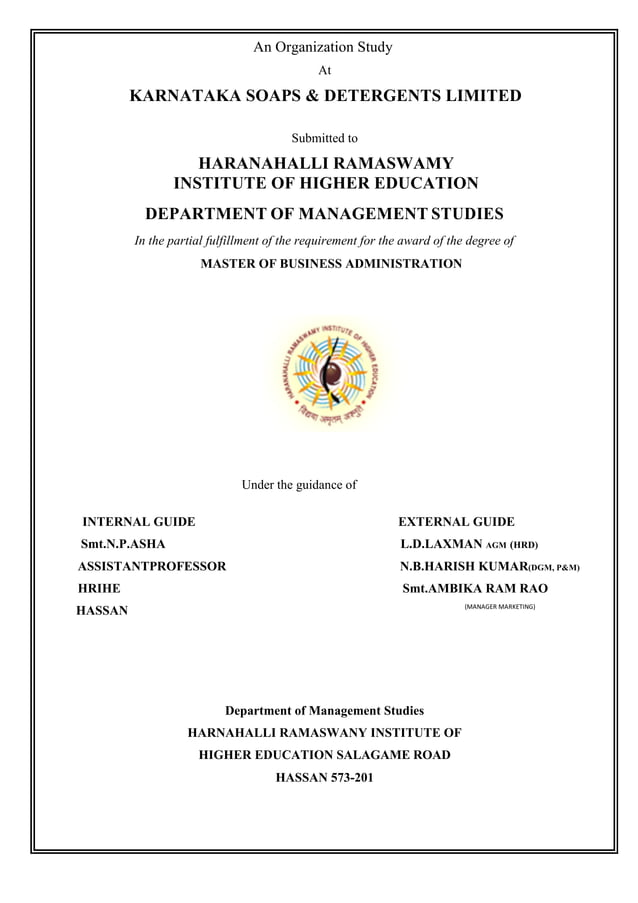 Karnataka Soap And Detergents Ltd (Mysore sandal) 2018 | PDF | Business ...