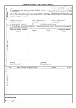 Kseb new connection application_form_ht | PDF | Business | Business and Finance