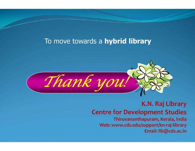 Using the K.N.Raj Library for Kerala Studies | PPT