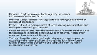 forced ranking | PPTX