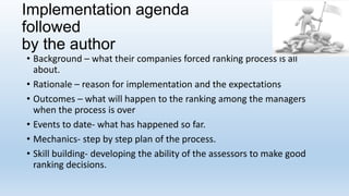 forced ranking | PPTX