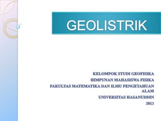 Geolistrik ppt | PPTX