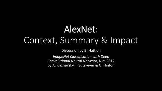 AlexNet | PPTX