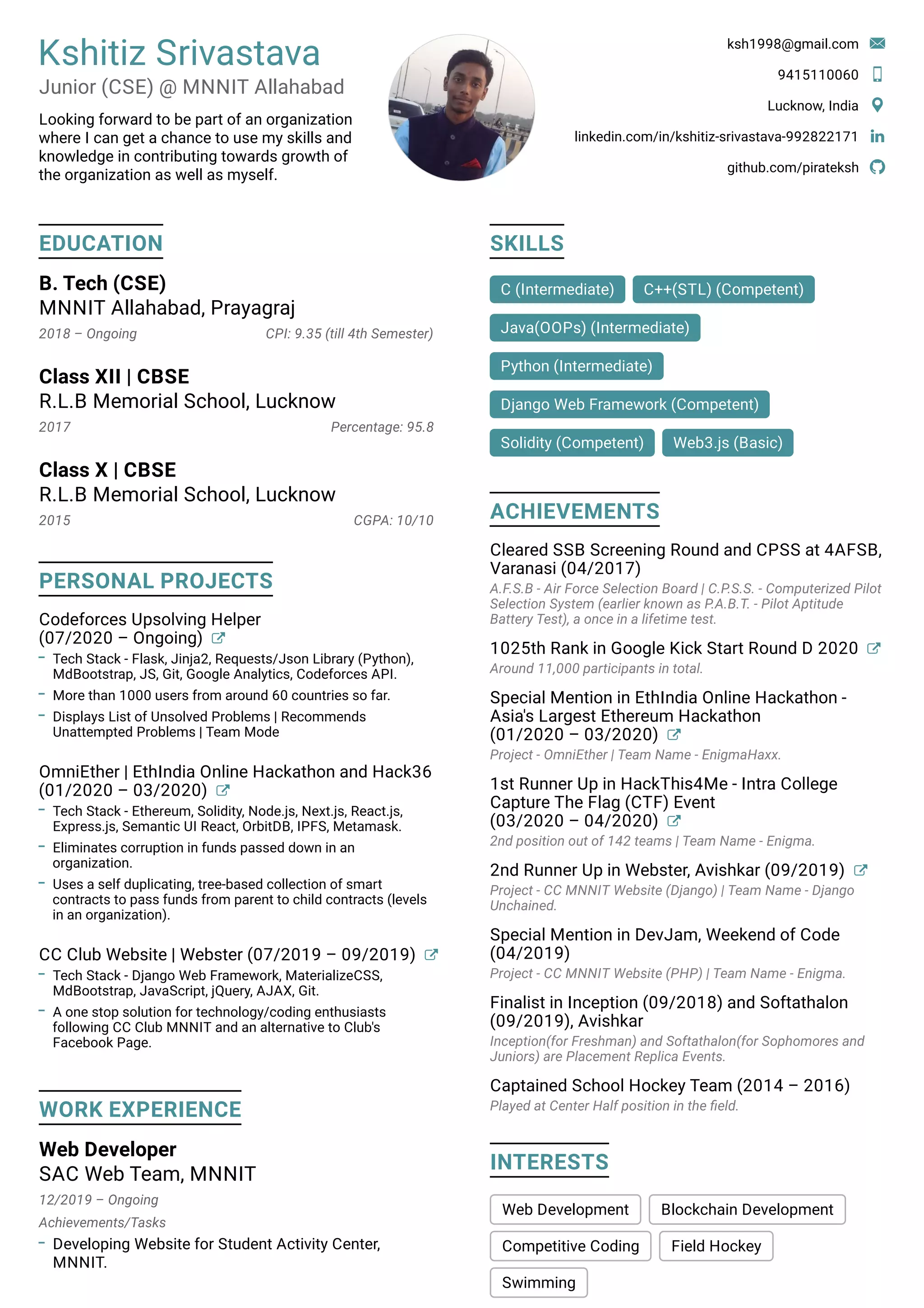 Kshitiz's resume | PDF