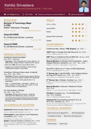 Kshitiz srivastava 20184091_mnnit | PDF