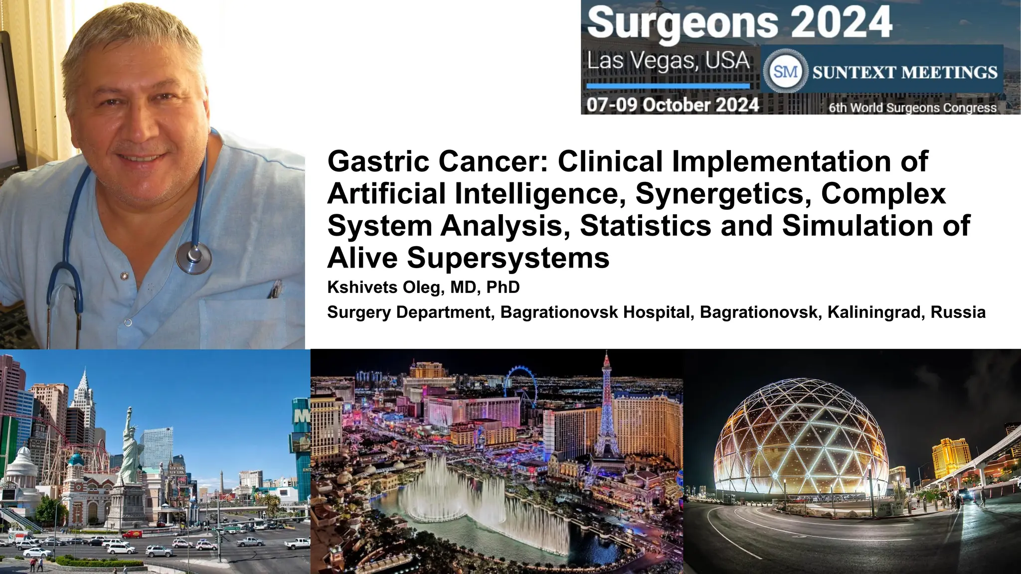 Gastric Cancer: Сlinical Implementation of Artificial Intelligence, Synergetics, Complex System ...