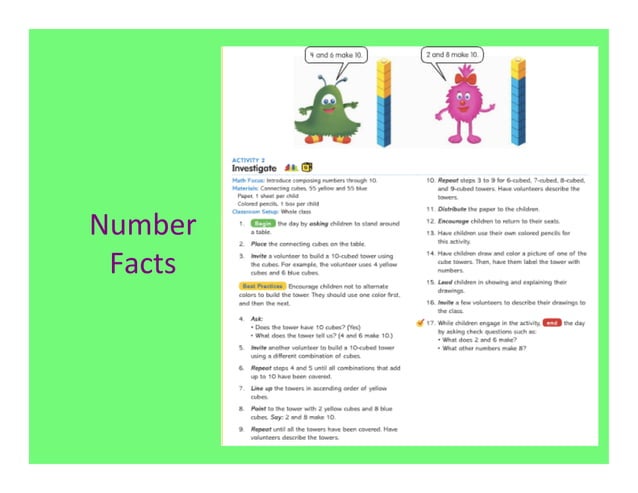 Kindergarten Sing Math Training II | PPT
