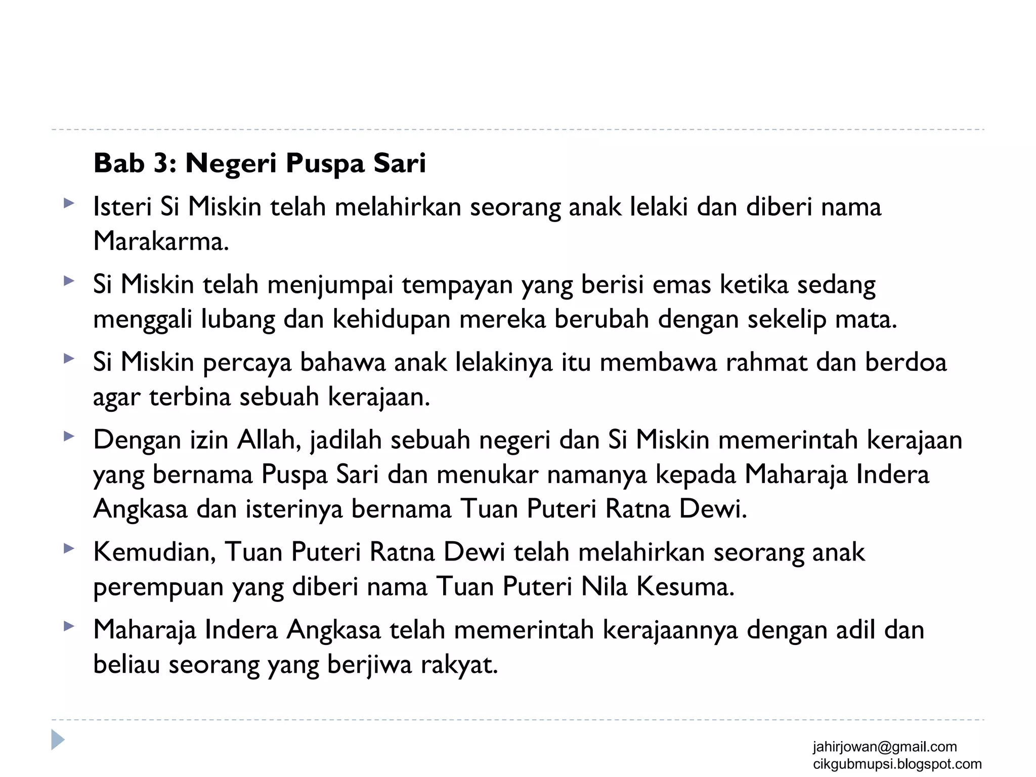 Ksj prosa tradisional hikayat marakarma | PPT