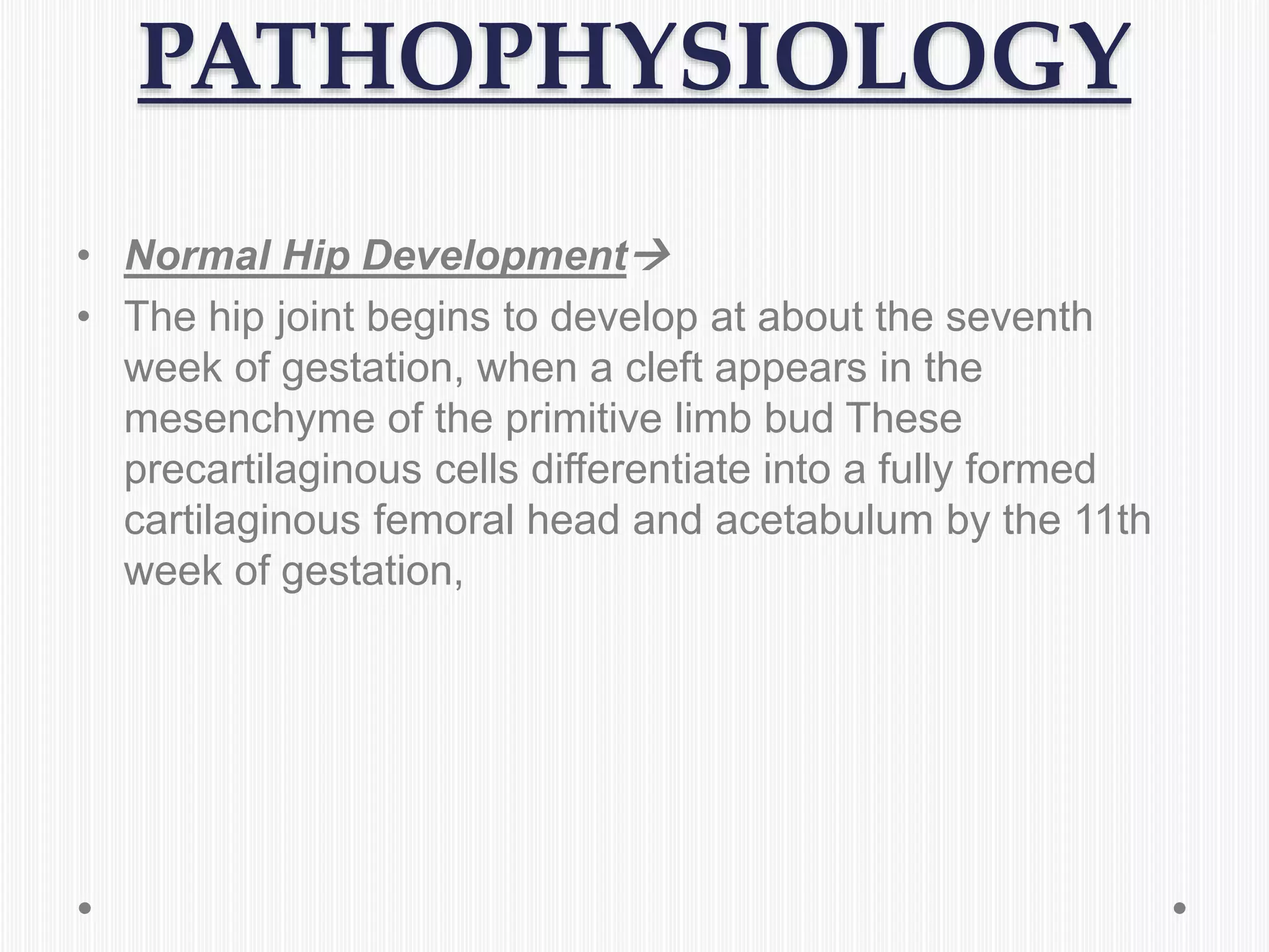 Developmental dysplasia of hip | PPTX