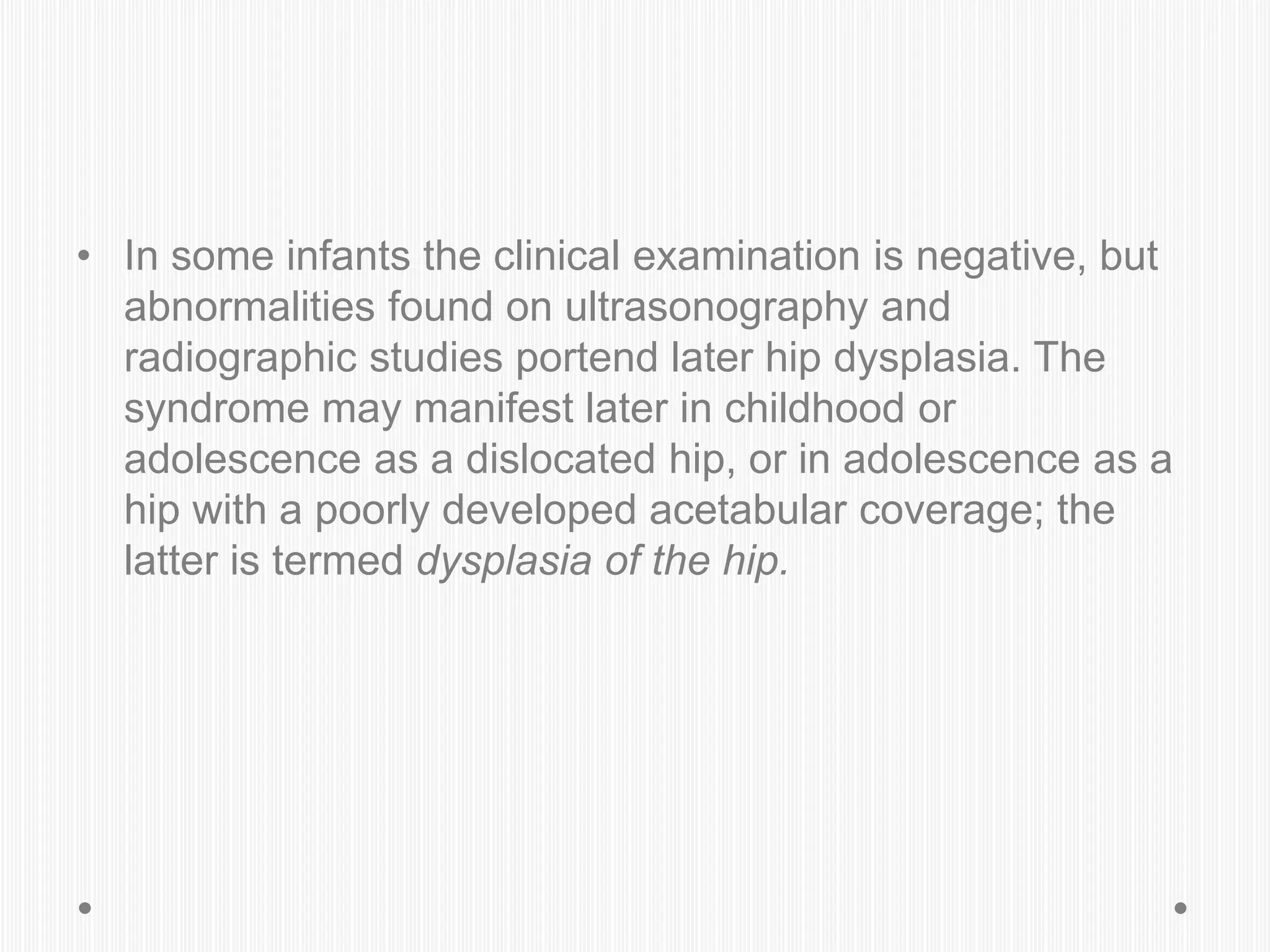 Developmental dysplasia of hip | PPTX