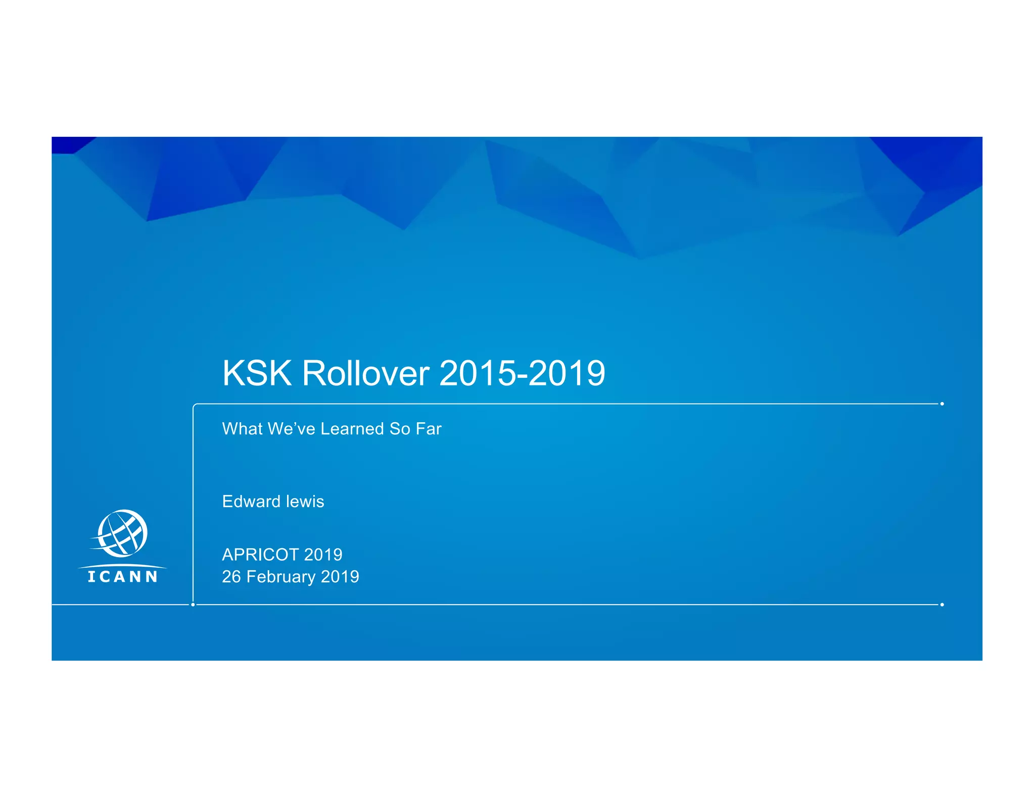 KSK Rollover 2015-2019 | PPT