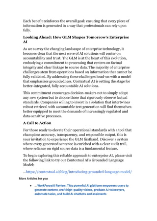 Contextual AI launches GLM, aiming to top GPT-4o in accuracy benchmarks ...