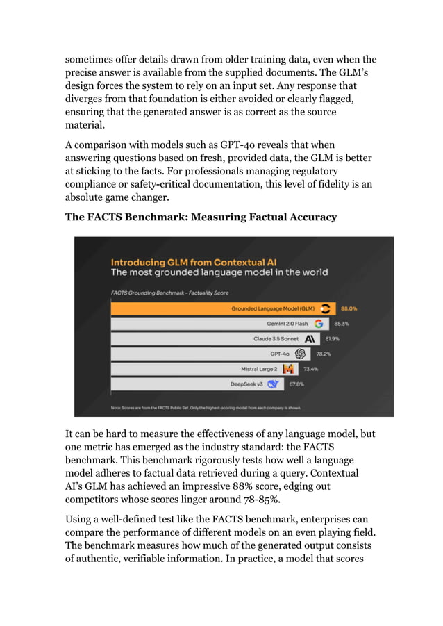 Contextual AI launches GLM, aiming to top GPT-4o in accuracy benchmarks. | PDF