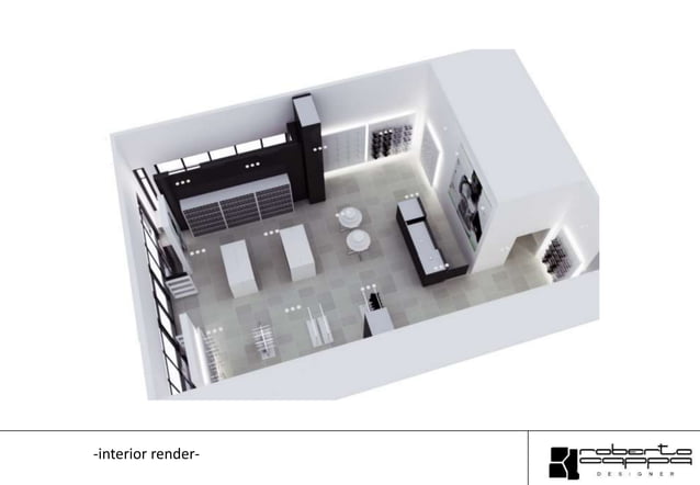 interior shop render | PPT