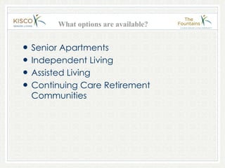 Senior Living Options | PPT