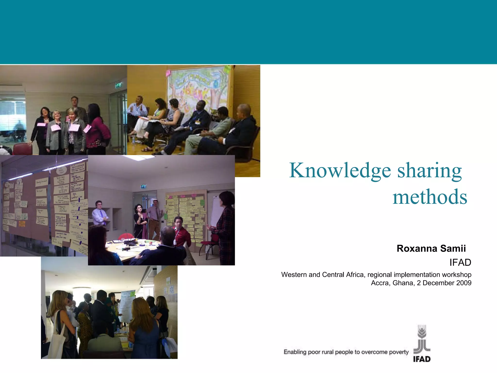 Knowledge sharing methods | PPT
