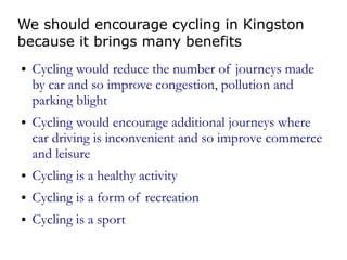 Promoting Cycling in Kingston upon Thames | PDF
