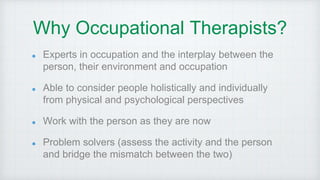 Occupational Therapy, Work, HR and Long Covid | PPT
