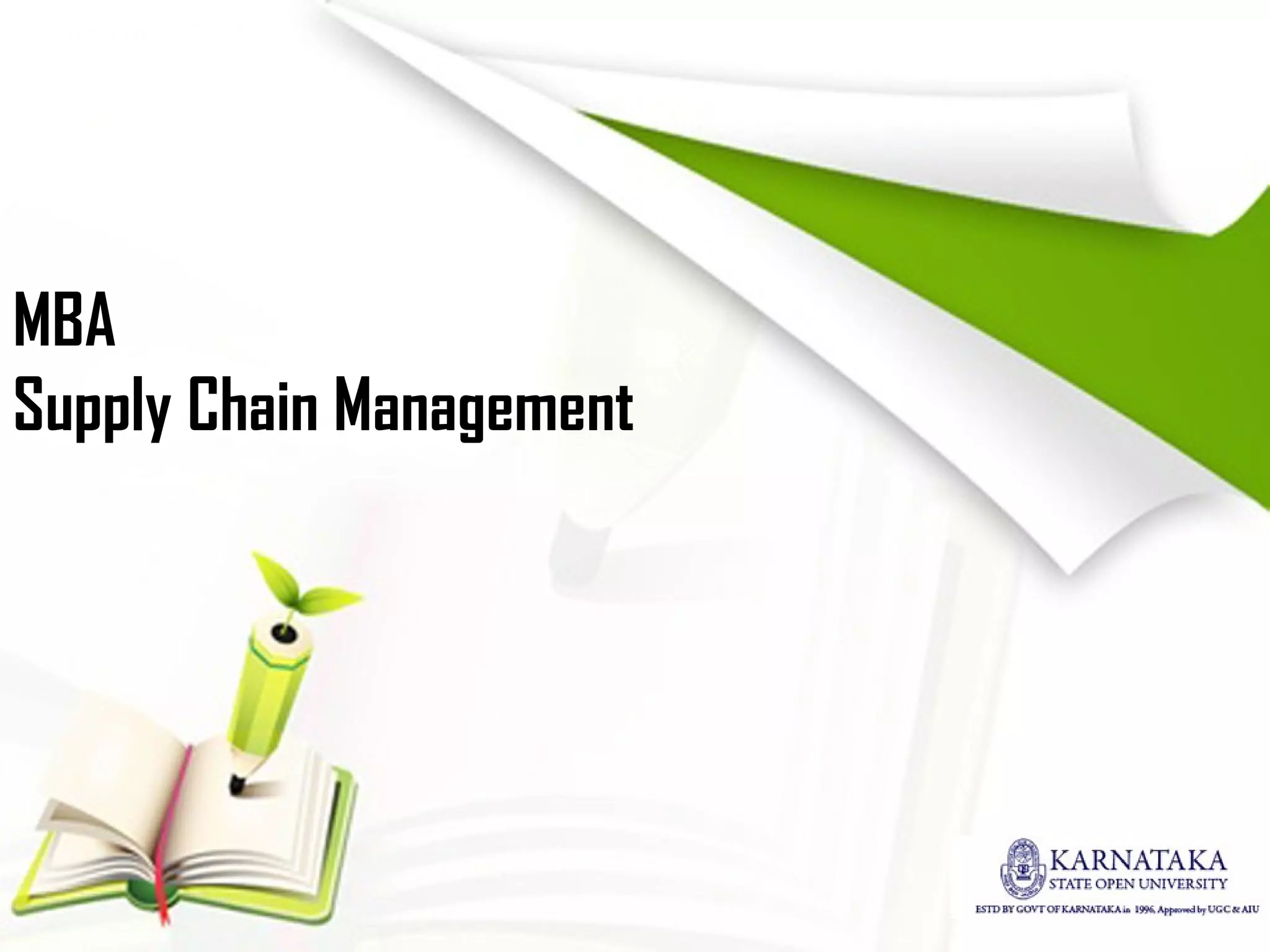 MBA in Supply Chain Management | PPT