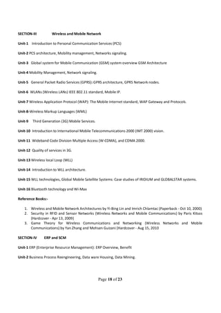 MTECH IT syllabus | PDF