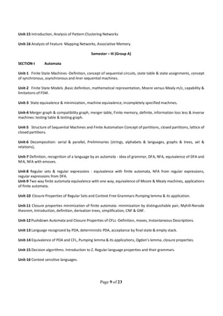 MTECH IT syllabus | PDF