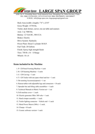 K span machine | PDF