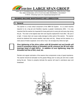 K span seamer | PDF