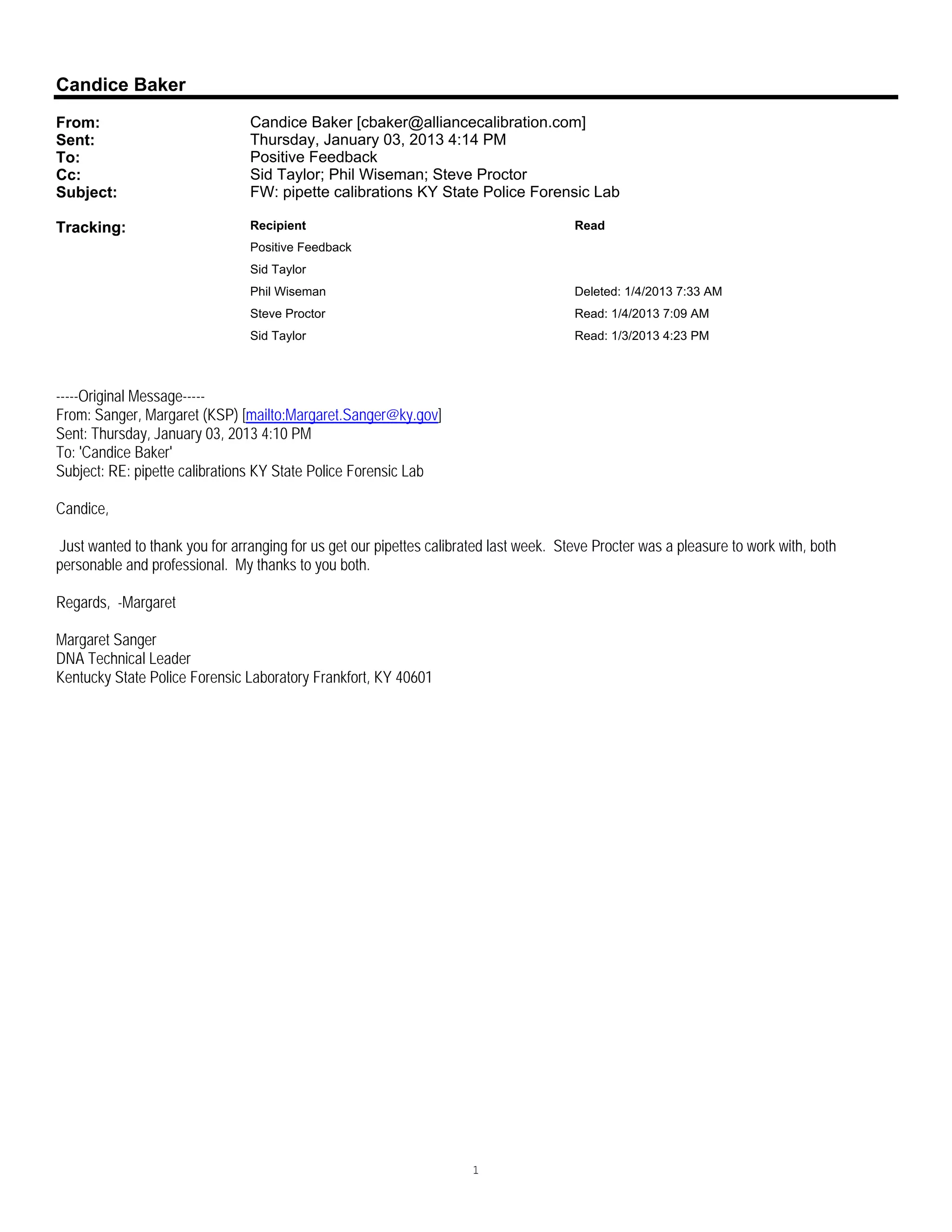 Kentucky State Police Crime Lab | PDF