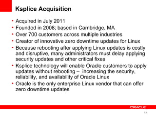 Ksplice Presentation External | PPT | Operating Systems | Computer Software and Applications
