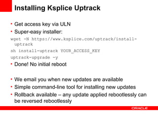 Ksplice Presentation External | PPT | Operating Systems | Computer Software and Applications
