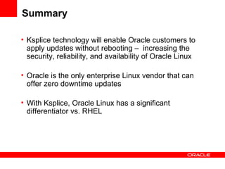 Ksplice Presentation External | PPT | Operating Systems | Computer Software and Applications