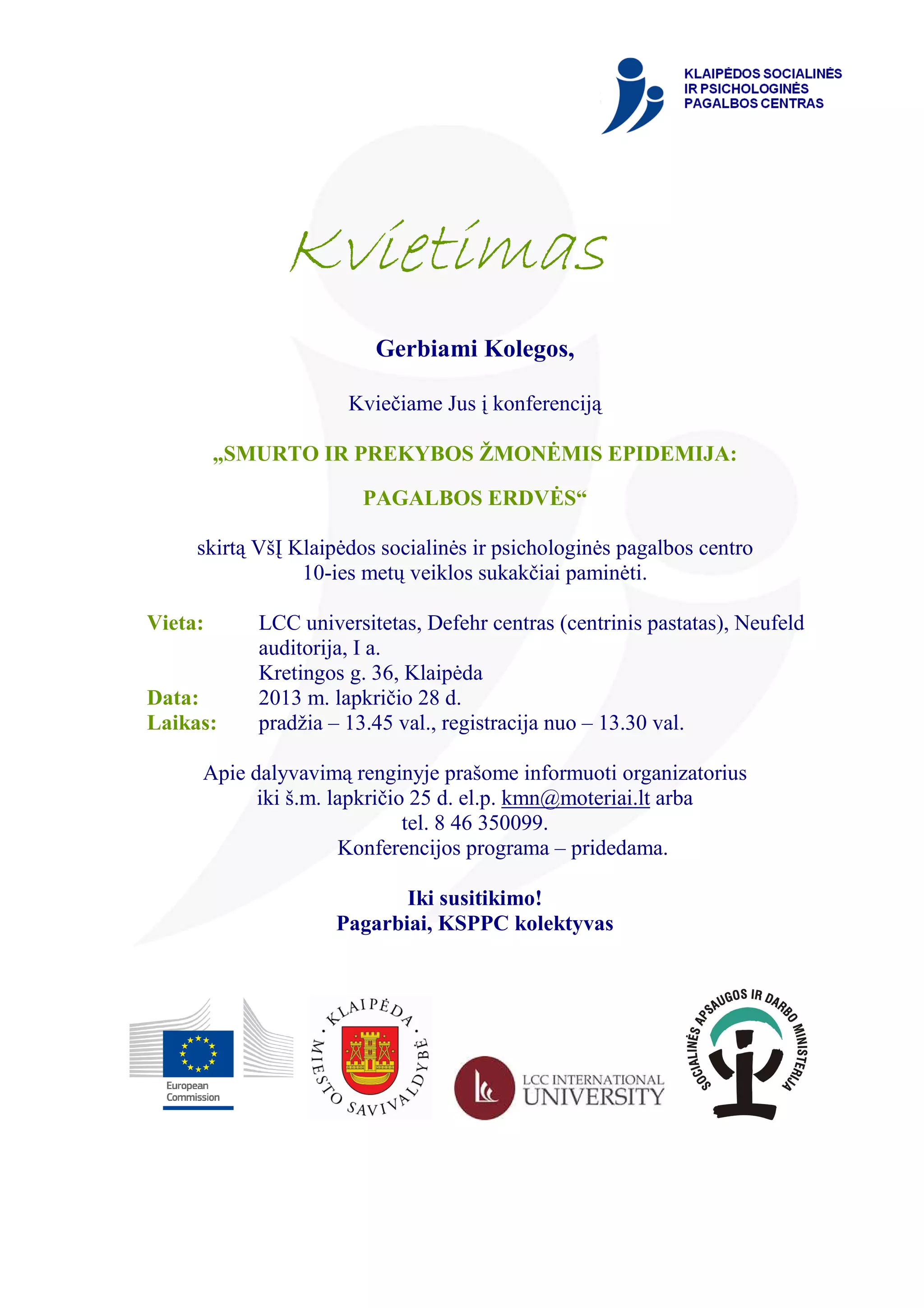 Ksppc 10 meciui konferencija kvietimas fb (1) | PDF