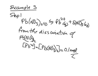 Ksp Problems #3 | PPT