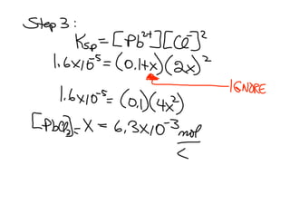 Ksp Problems #3 | PPT