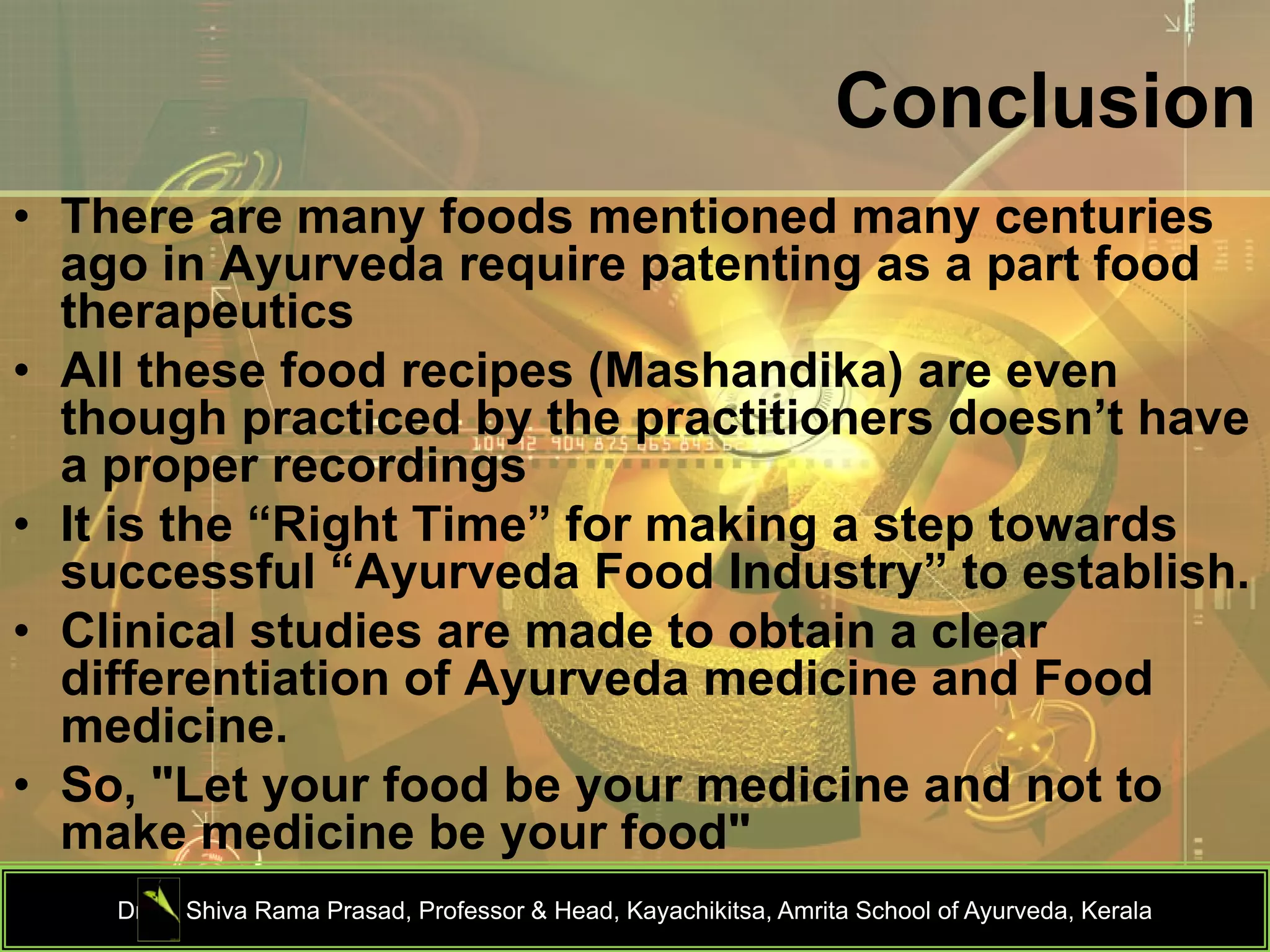Ayurveda: DIETS AND HEALTH CARE | PDF