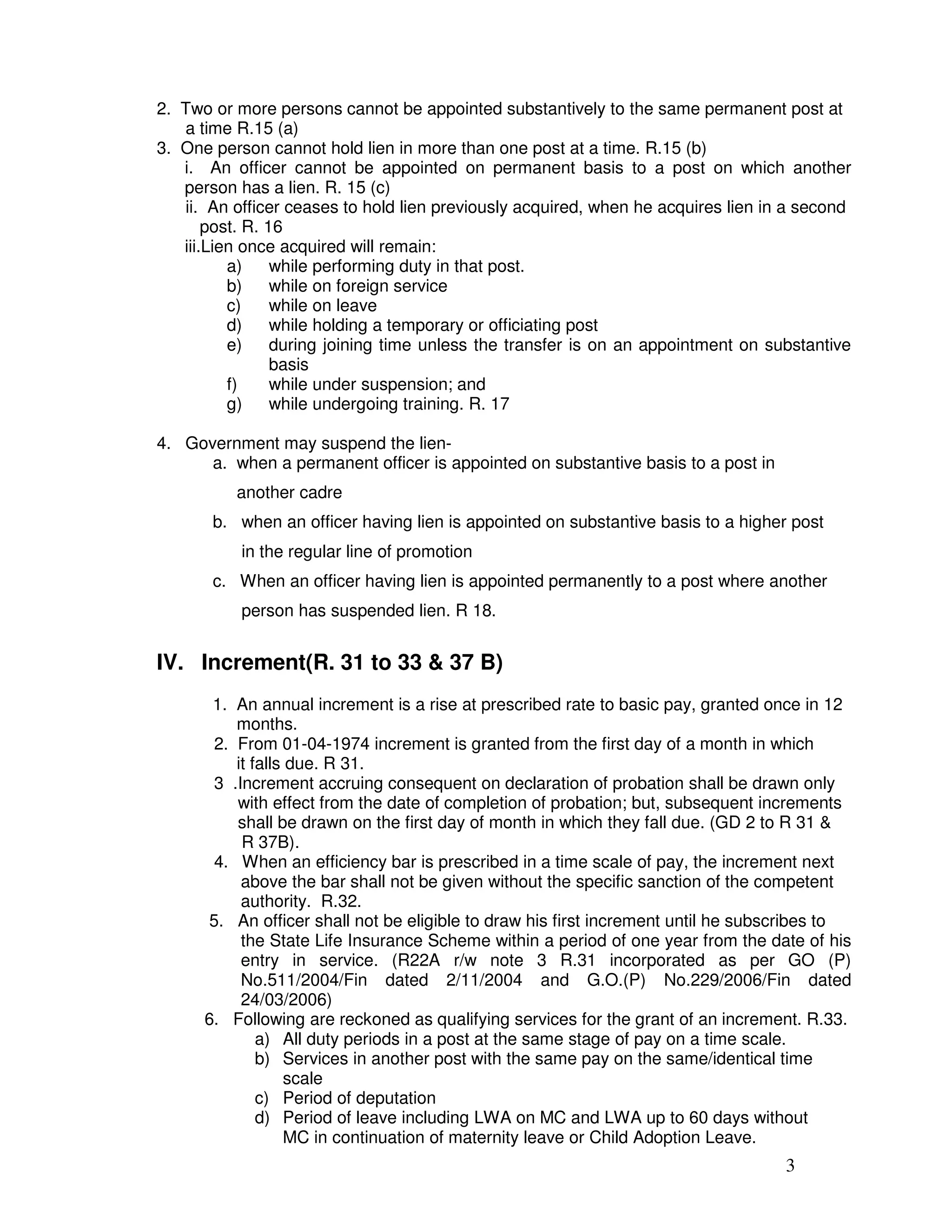 Kerala Service Rules part I Note uploaded by T james Joseph Adhikarathil | PDF