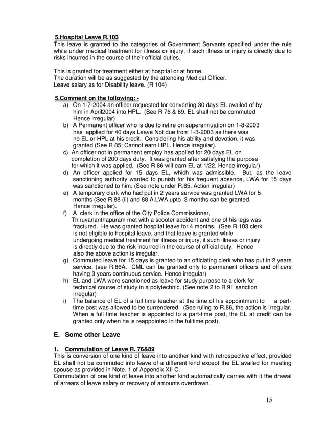 Kerala Service Rules part I Note uploaded by T james Joseph Adhikarathil | PDF