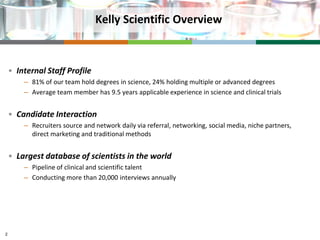 Kelly Scientific Resourses Capabilities | PPTX | Pharmaceutical ...